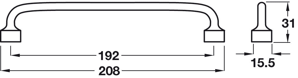 Retro Antique Brass D Handle